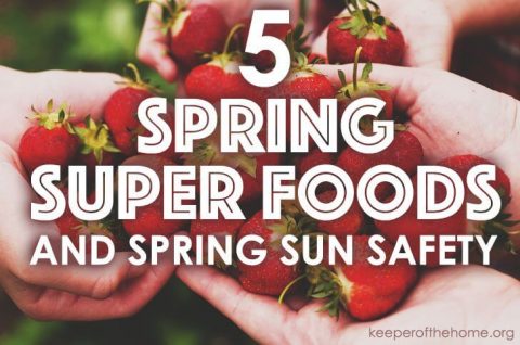 5 Spring Super Foods and Spring Sun Safety - Keeper of the Home