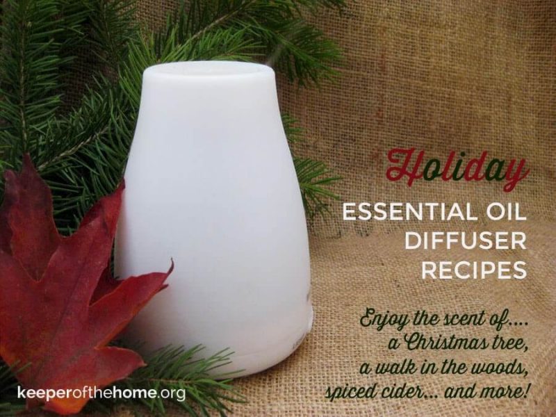 20 Holiday Essential Oil Diffuser Recipes - Keeper of the Home