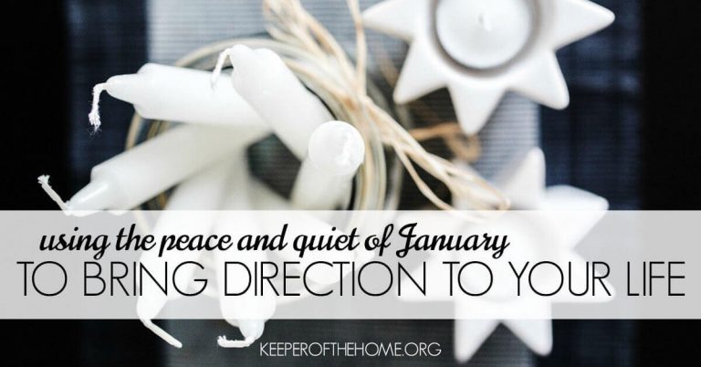 Bring Direction to Your Life in January's Peace
