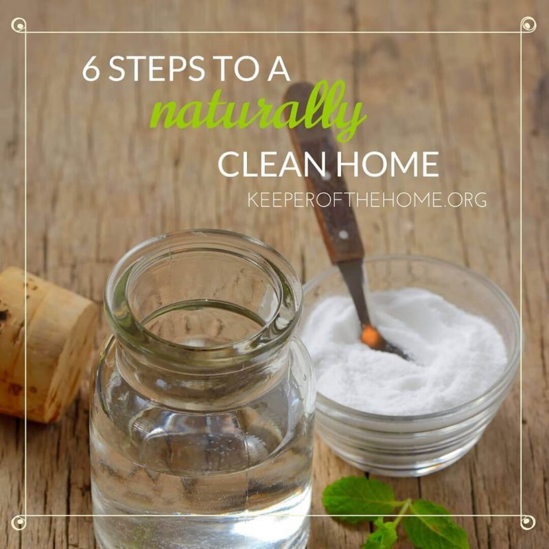 6 Steps to a Naturally Clean Home - Keeper of the Home
