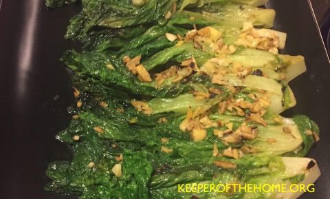 How to Stir-Fry Lettuce the Easy Way #DIYFriday - Keeper of the Home